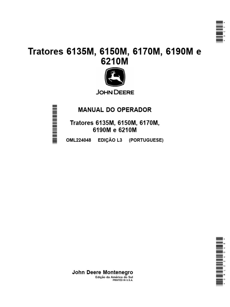 Manual Trator 6M | PDF | Pneu | Trator