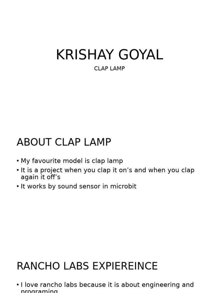 Rancho Labs Presentation | PDF