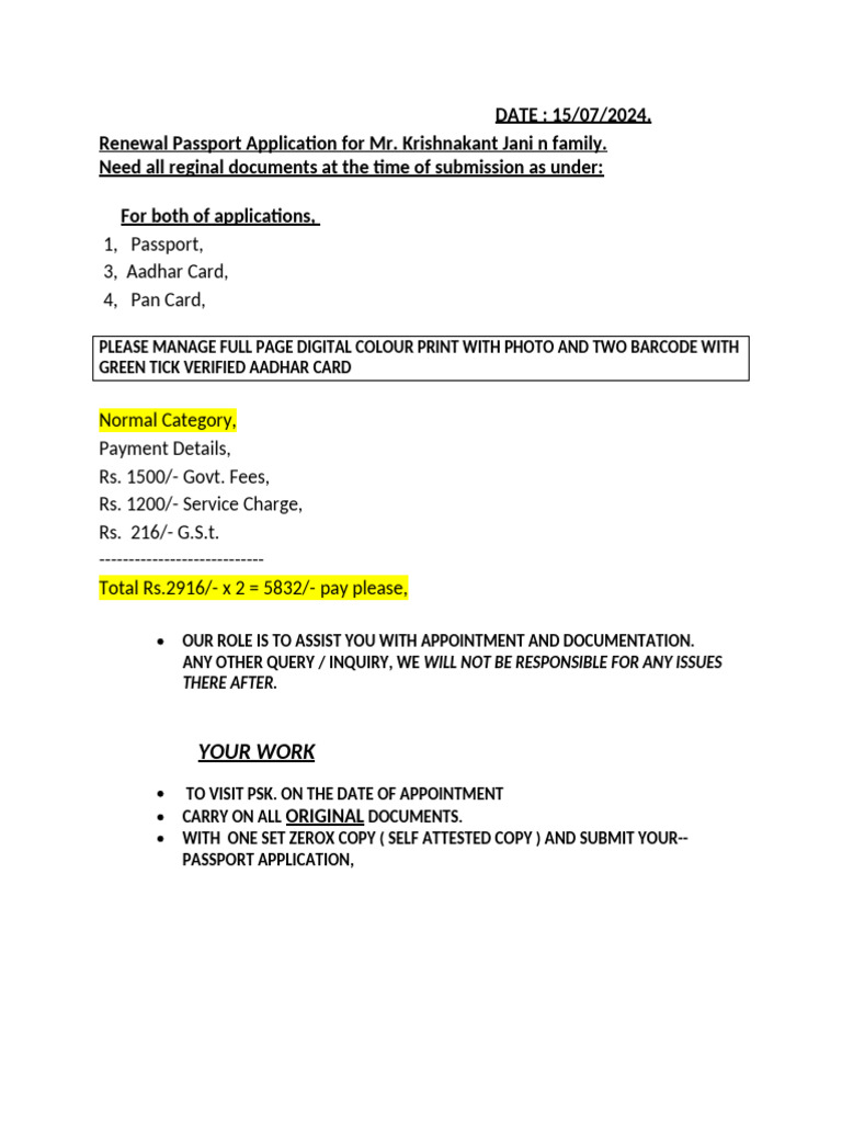 Need Original Document Krishnakant Jani X 2 | PDF