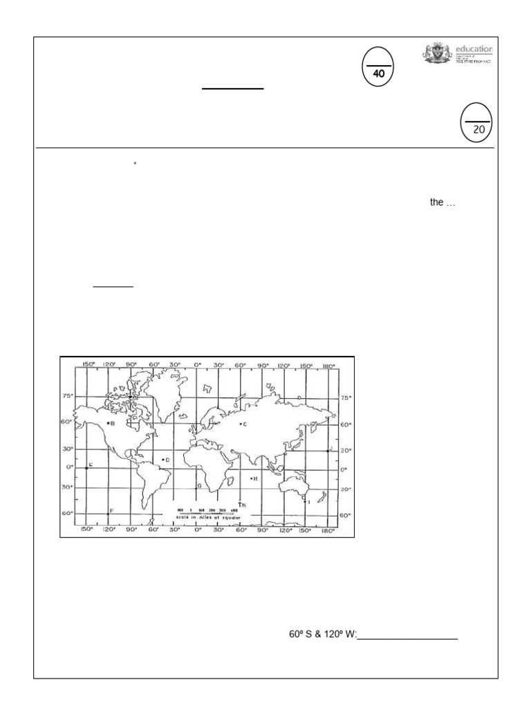 2025-T1-GR 7-Geo & Hist Baseline Tests | PDF | Latitude | Geography