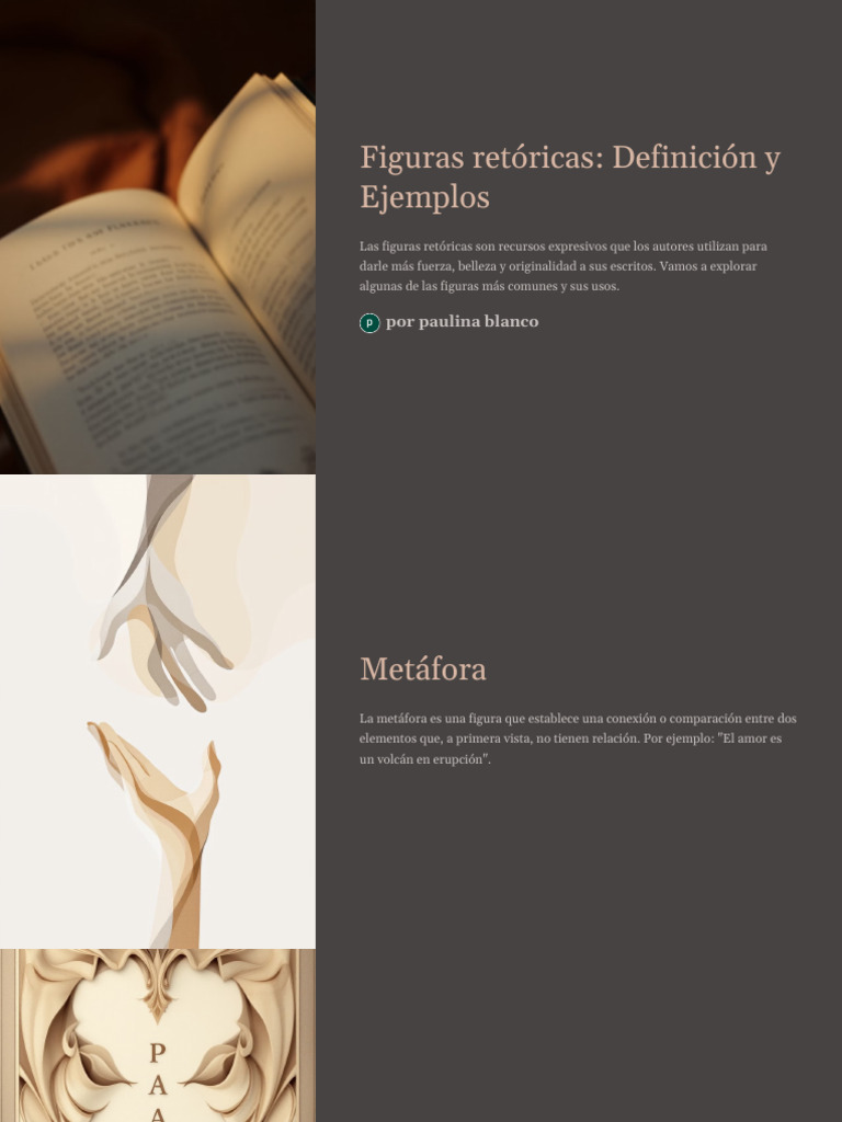 Figuras Retoricas Definicion y Ejemplos | PDF