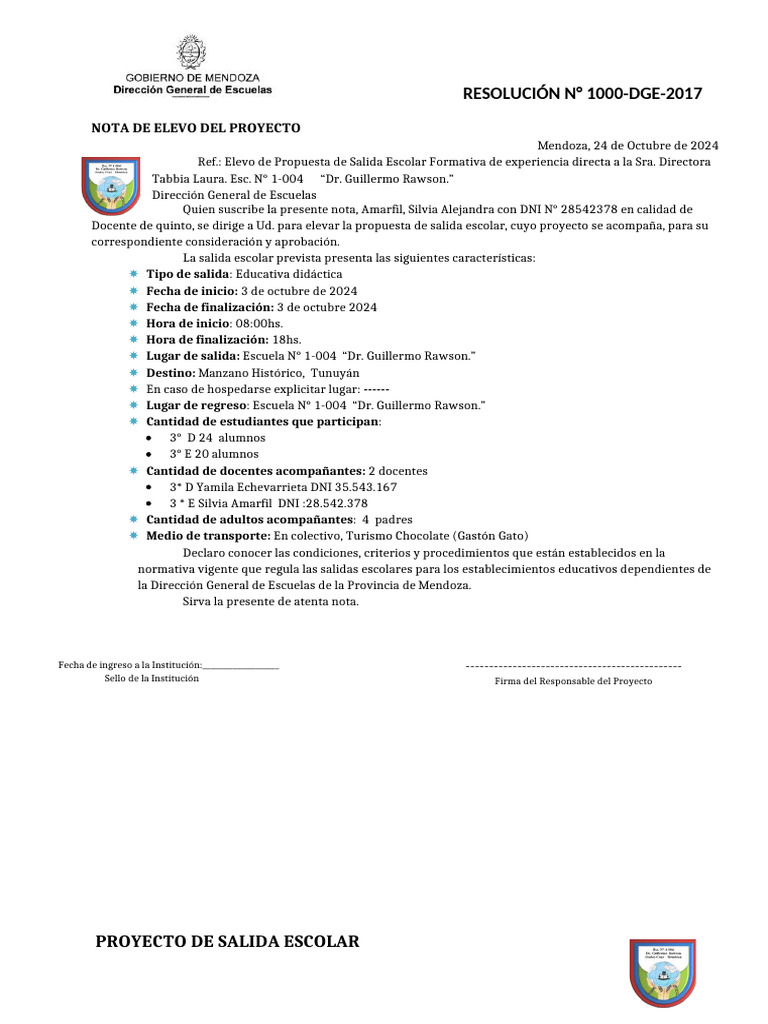 PROYECTO Salida Manzano Histórico-3 E | PDF