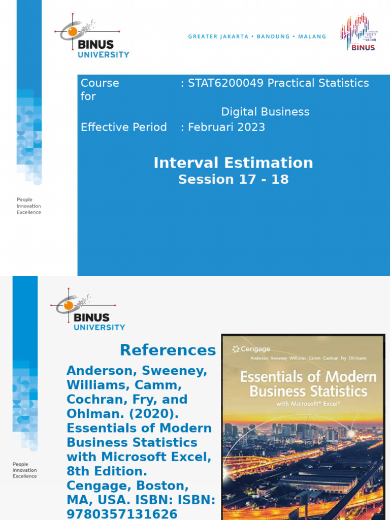 Interval Estimation 20250120084654 | PDF | Sample Size Determination ...