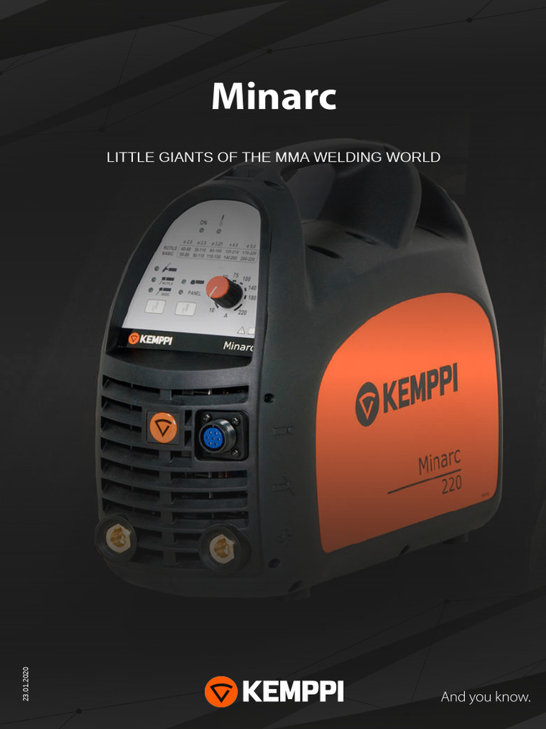 Kemppi Minarc 150 MMA Welding Overview | PDF | Welding | Construction