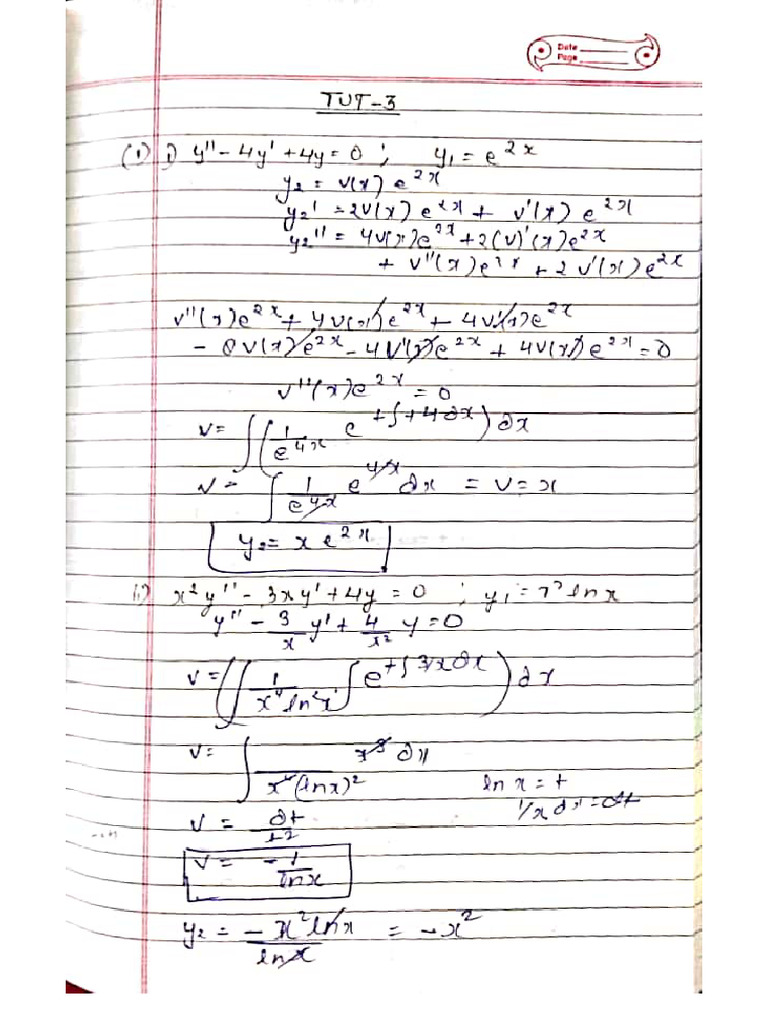 Tutorial 3 Solutions | PDF