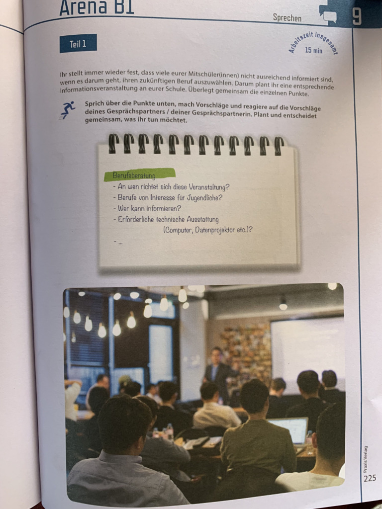 Arena B1 Mündlicher Ausdruck 9 | PDF