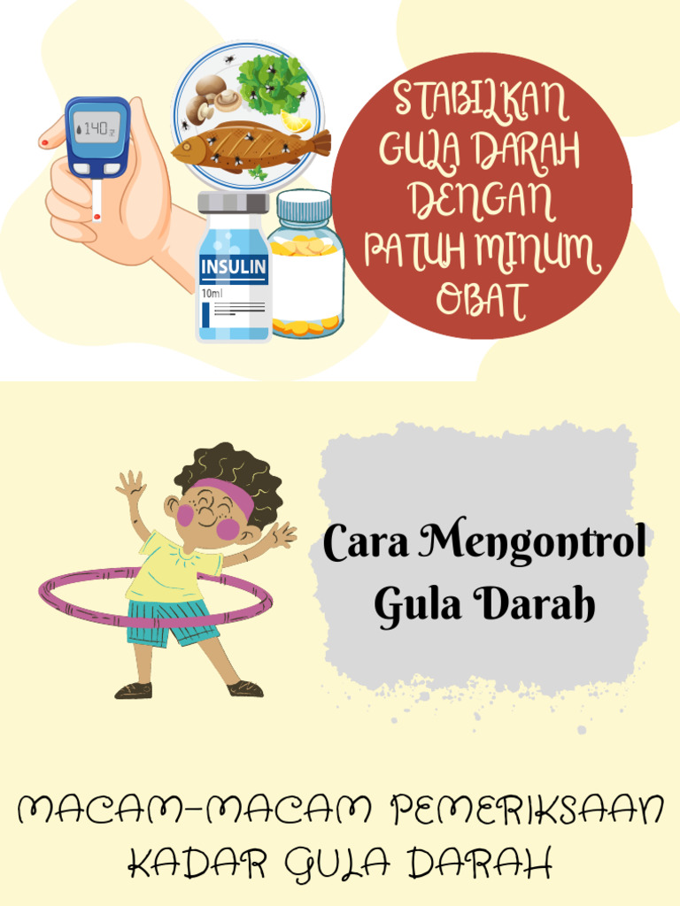 Stabilkan Gula Darah Dengan Patuh Minum Obat | PDF