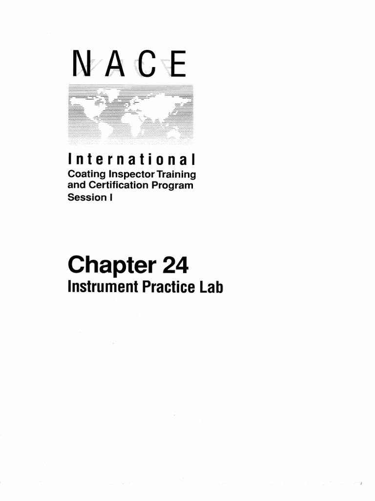 NACE-Chapter-24-Instrument Practice Lab | PDF