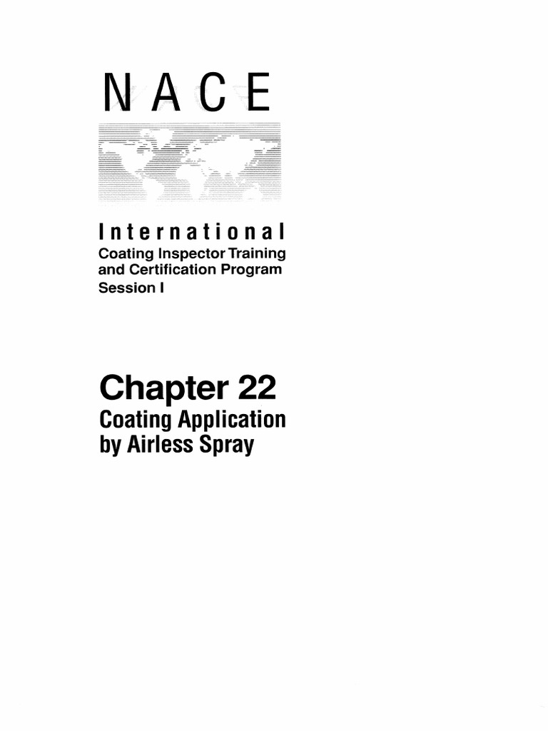 NACE-Chapter-22-Coating Application by Airless Spray | PDF