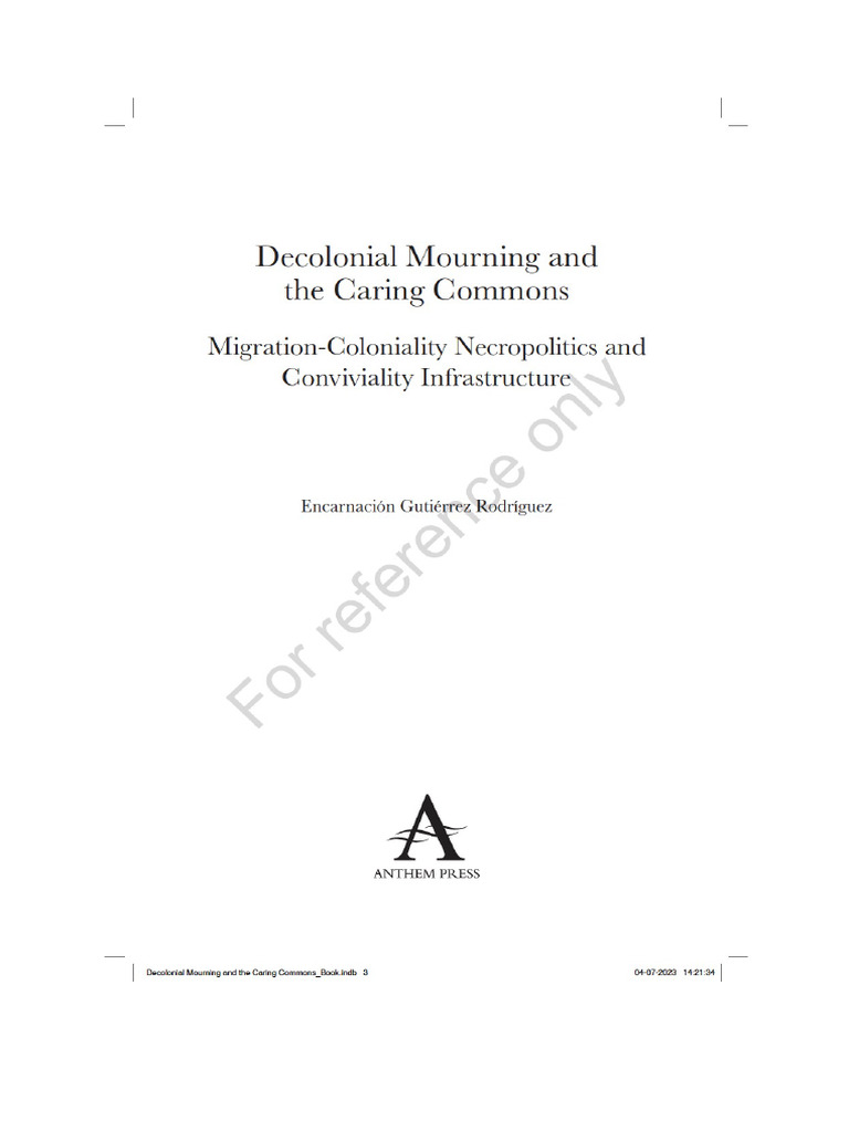 Decolonial Mourning Introduction | PDF