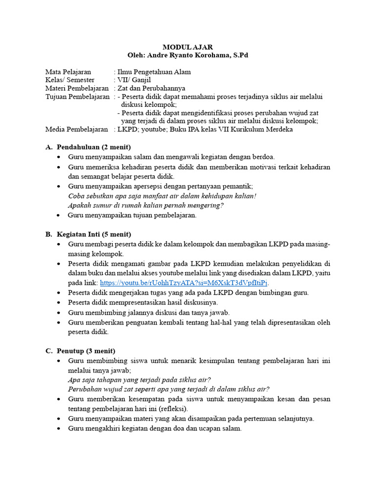 Modul Ajar Microteaching Pdf