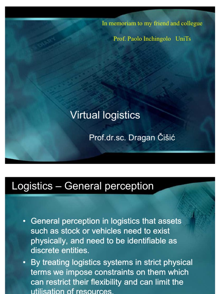 Virtual Logistics | PDF | Logistics | Warehouse