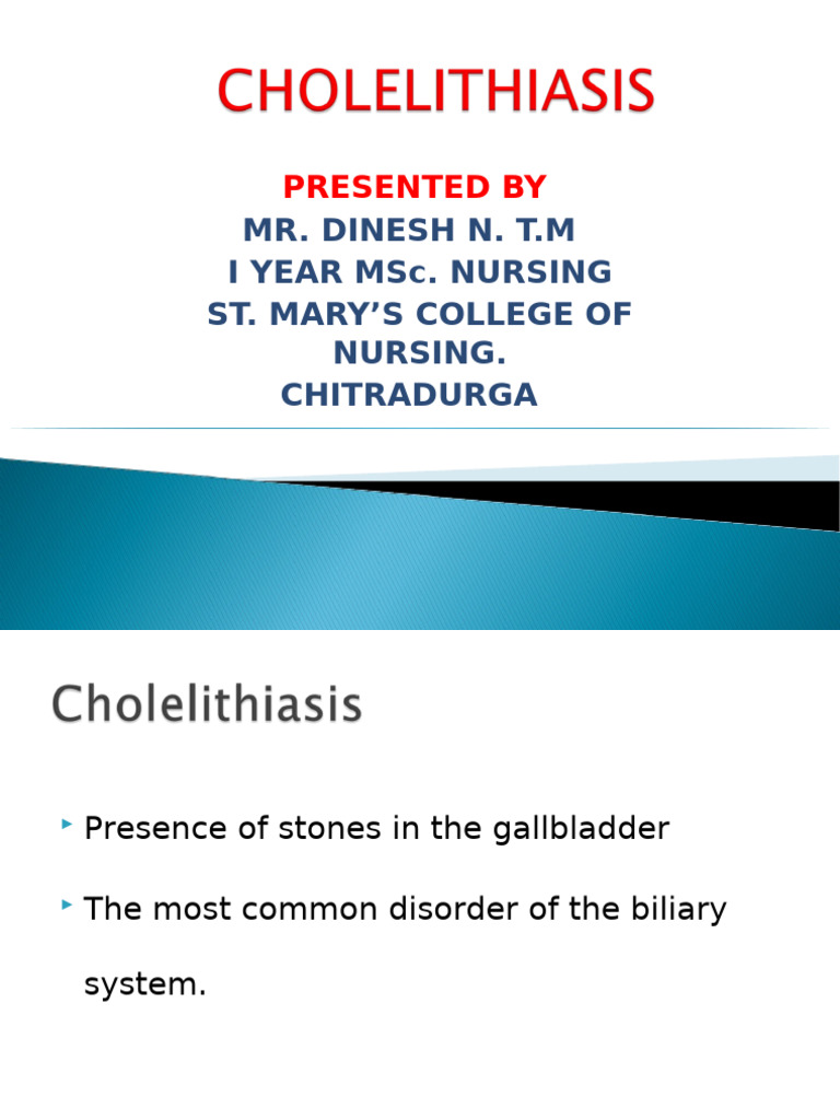 Cholelithiasis Cholecystitis | PDF | Gallbladder | Diseases And Disorders