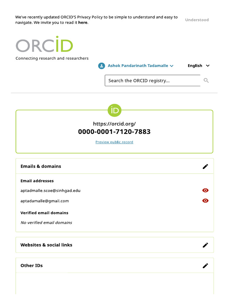 Orcid 1.8.2024 | PDF