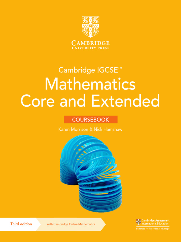 0580 IGCSE Mathematics (Third Edition Scan Current) | PDF