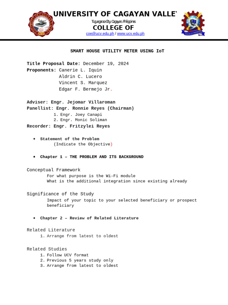 Smart House Utility Meter Using Iot | PDF