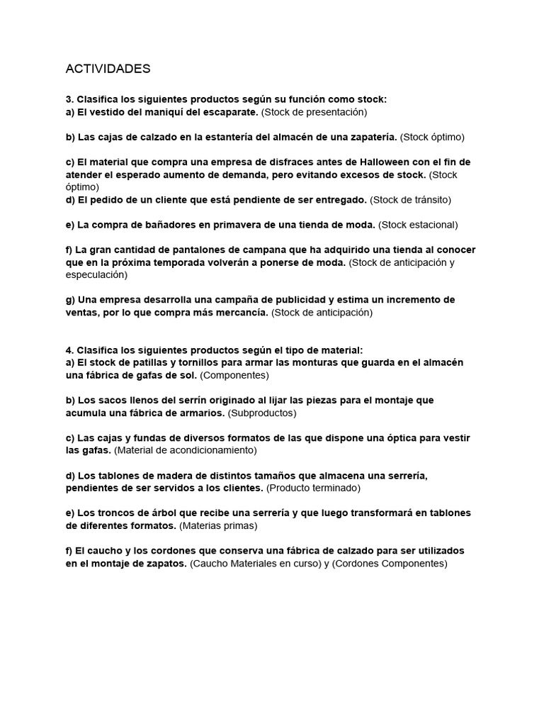 ACTIVIDADES TEMA 3 LIBRO | PDF