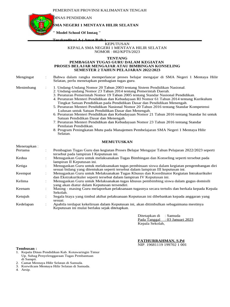 SK PBM SMSTR 2 TAPEL 2022 2023 | PDF