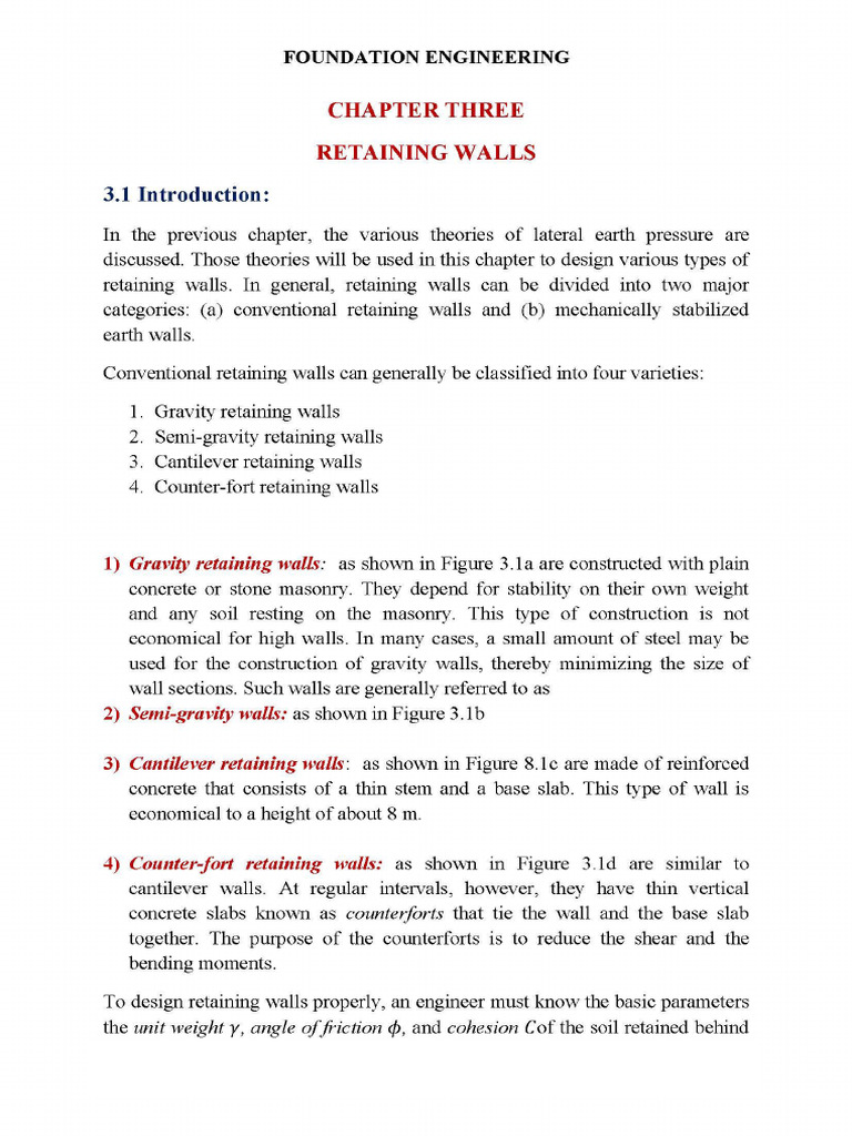 Retaining Walls | PDF