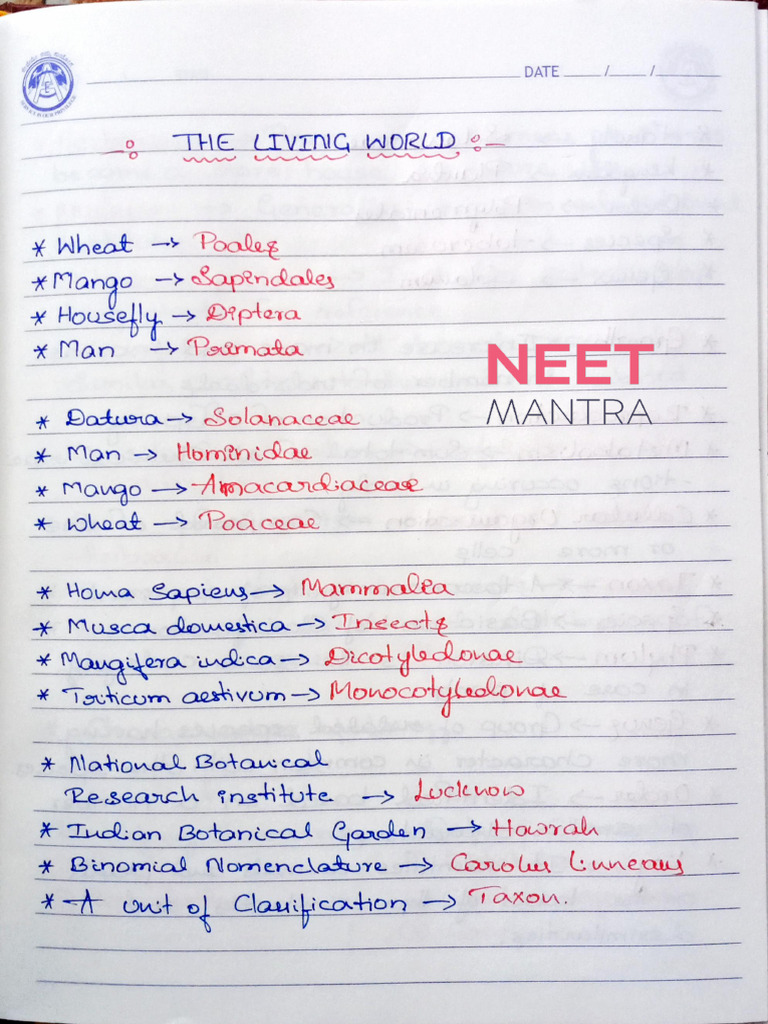 11th Important Biology One Liners | PDF