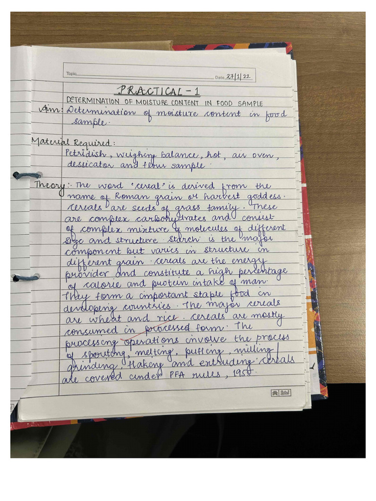 Food Analysis-2nd Practical | PDF