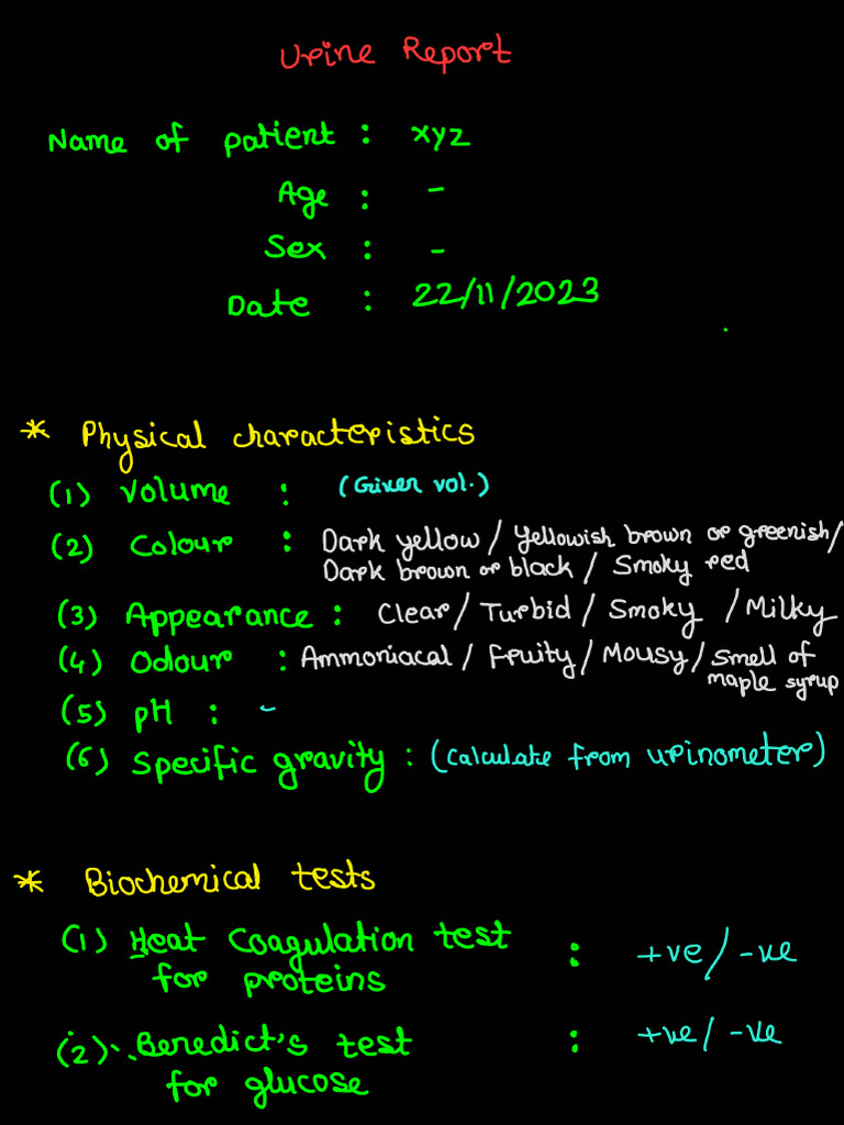 Urine Report | PDF