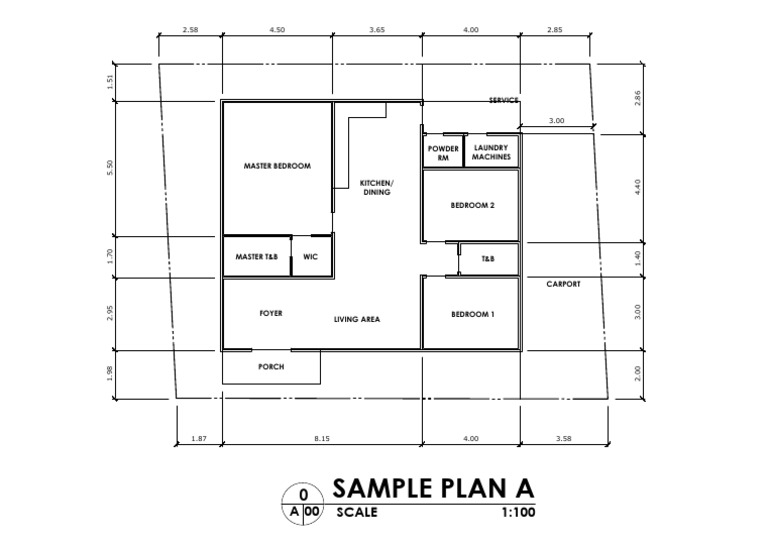 Sample Floor Plan with Dimensions | PDF