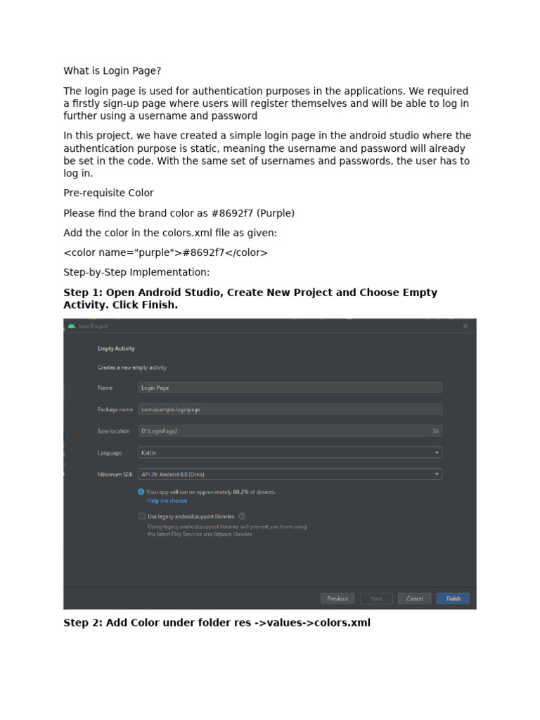 Activity-Login-Page-Android-Studio | PDF | Icon (Computing) | Login