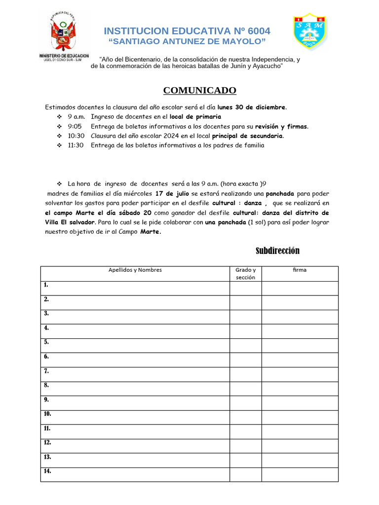 COMUNICADOS (2) | PDF