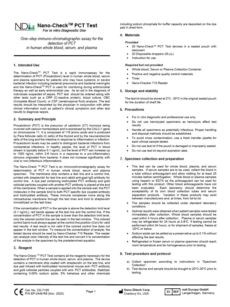 EP 2449 R9 PCT 11 27 2023 Final | PDF | Immunology | Hematology