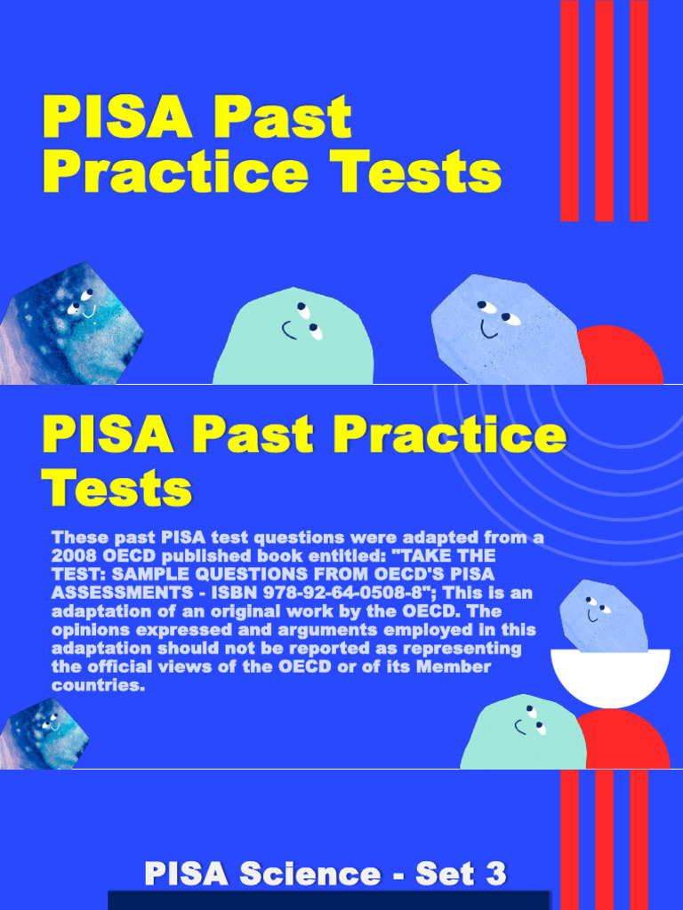 PISA Past Practice Tests in Science and Vocabulary SET 3 | PDF ...