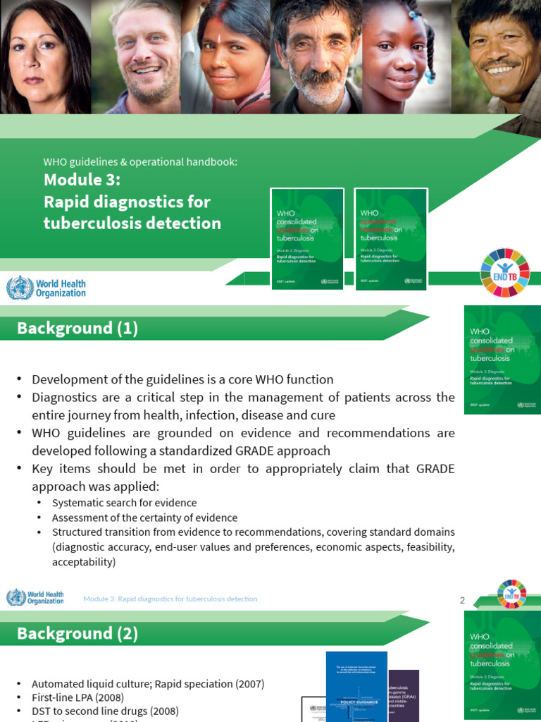 WHO Guidelines on TB Rapid Diagnostics | PDF | Tuberculosis | Clinical ...