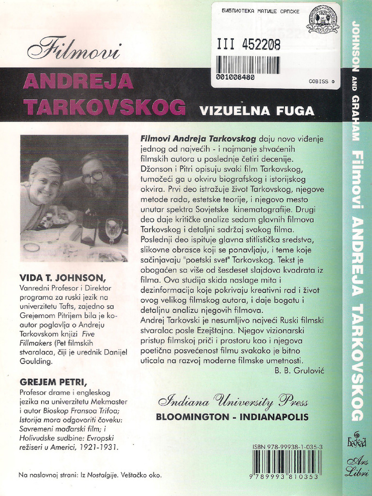 The Films of Andrei Tarkovsky - INTRODUCTION | PDF