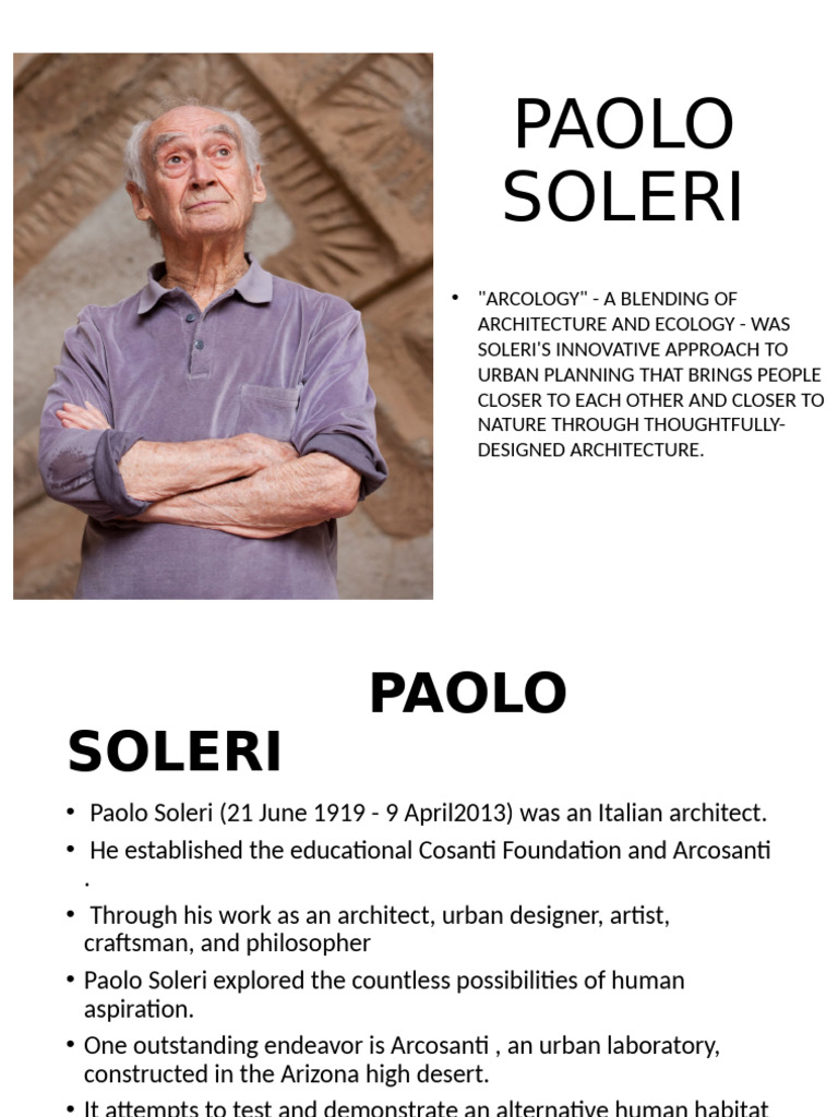 Paolo Soleri's Arcology Concepts | PDF