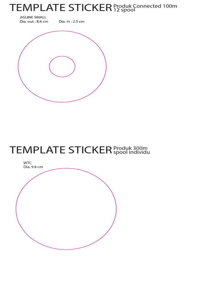 Template Sticker Jigsmall - WTC | PDF