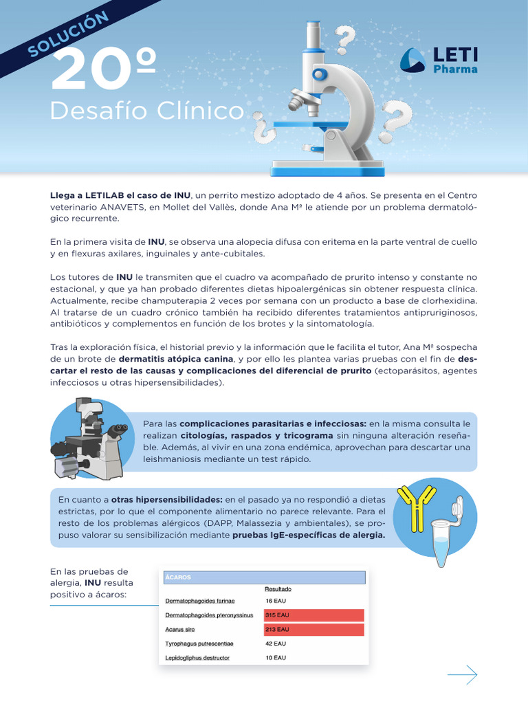 LETI TRAINING - Desafío Clínico 20 - Solución | PDF | Alergia ...
