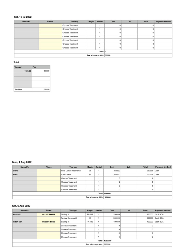 Open Logbook GC Dental 29 | PDF | Debit Card | Payments
