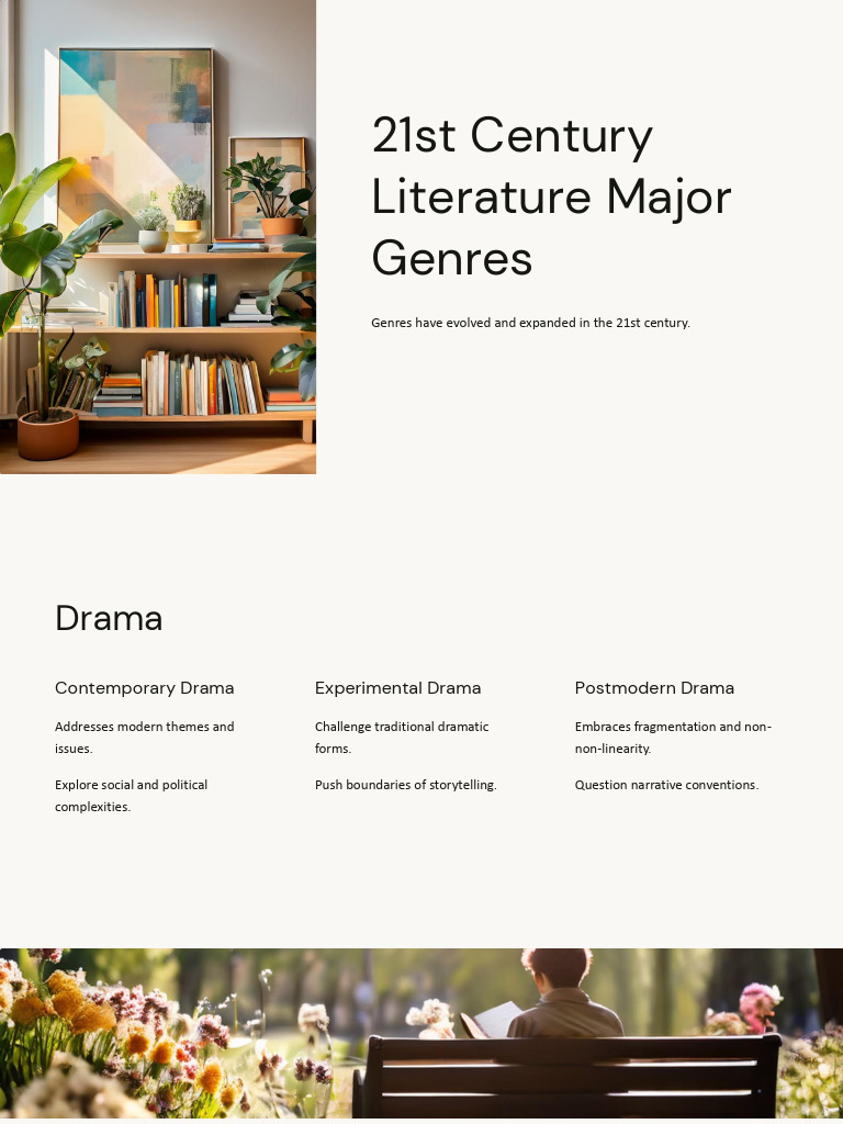 21st Century Literature Genre Overview | PDF