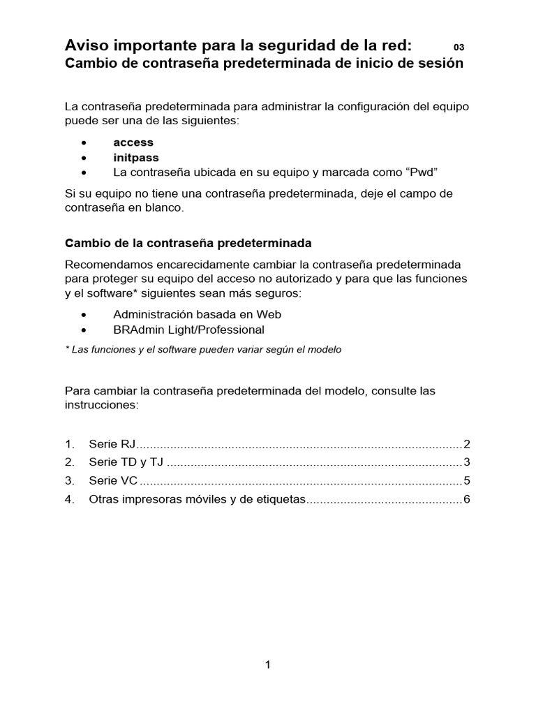 Important Notice For Network Security Default Login Password Change Spa ...