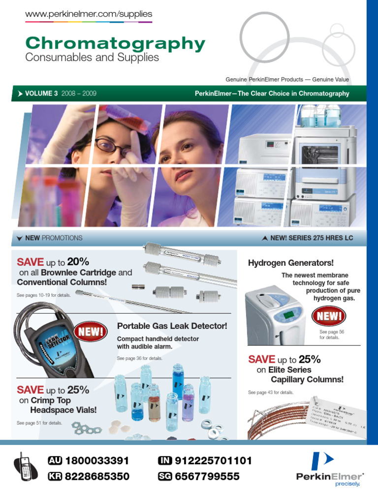 Perkin_Elmer_HPLC_Consumables | PDF | Gas Chromatography | Pump