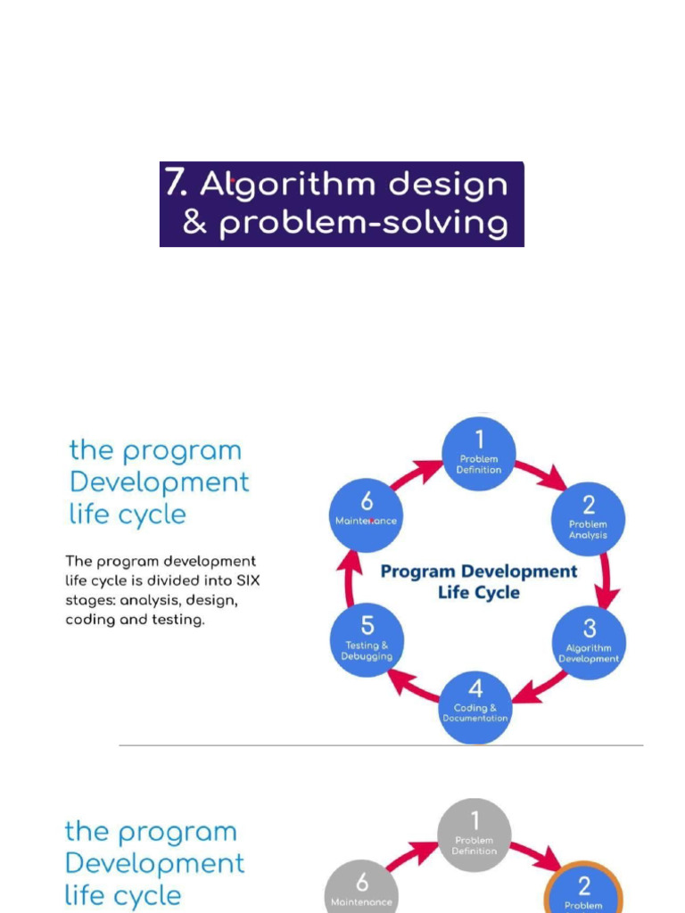 Algorithm, Design and Problem Solving. CH 7 | PDF