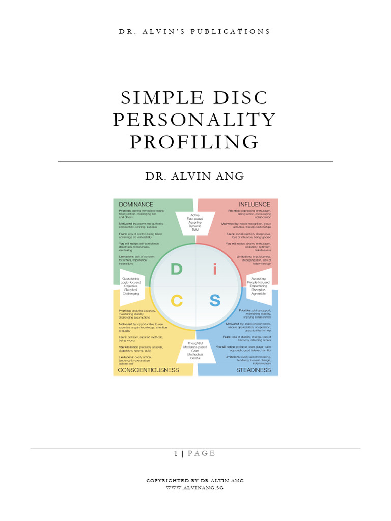 Simple+DISC+Profiling+by+Dr +Alvin+Ang | PDF
