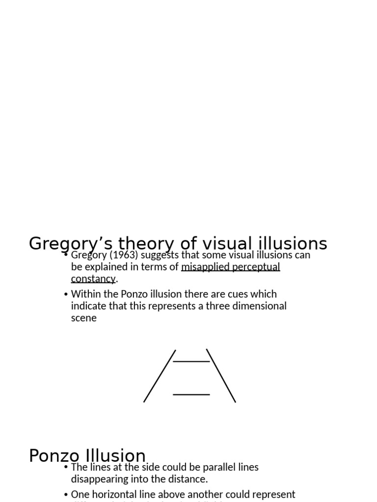 Gregory's Visual Illusions Explained | PDF | Illusion | Cognition
