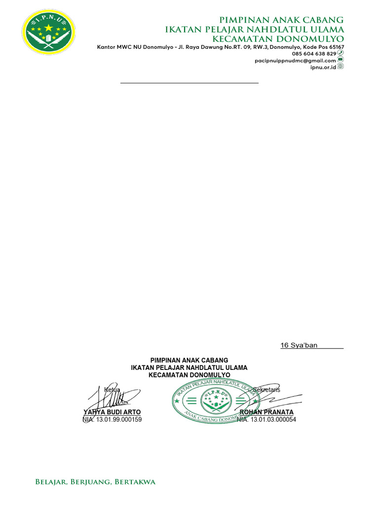 Contoh SRP Pac | PDF