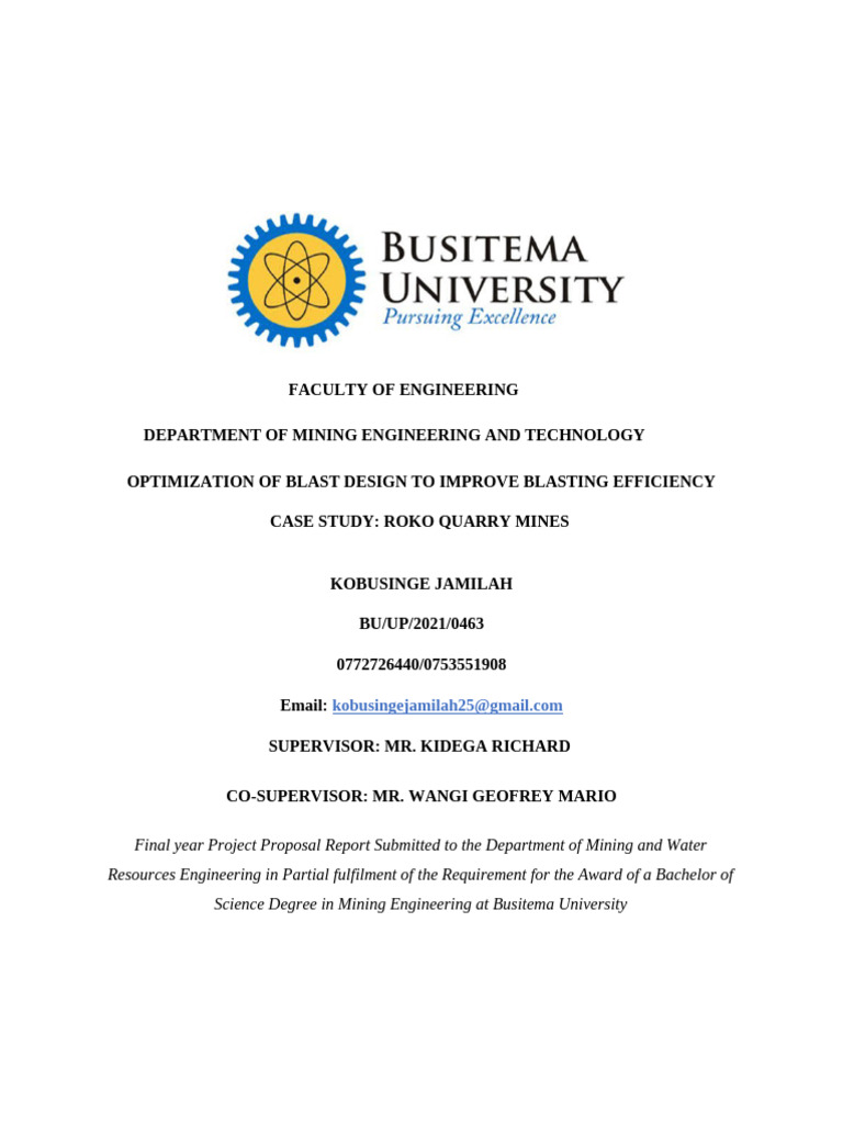 Optimizing Blast Design for Quarry Efficiency | PDF | Conceptual Model ...