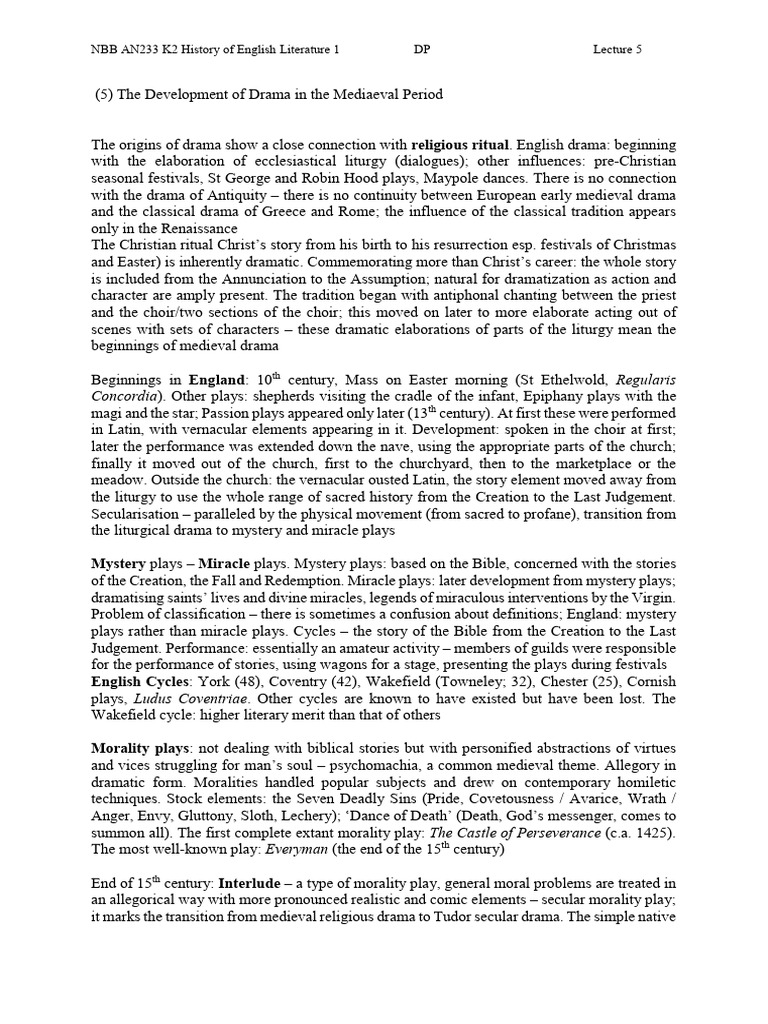 medieval english drama_05 | PDF | Seven Deadly Sins