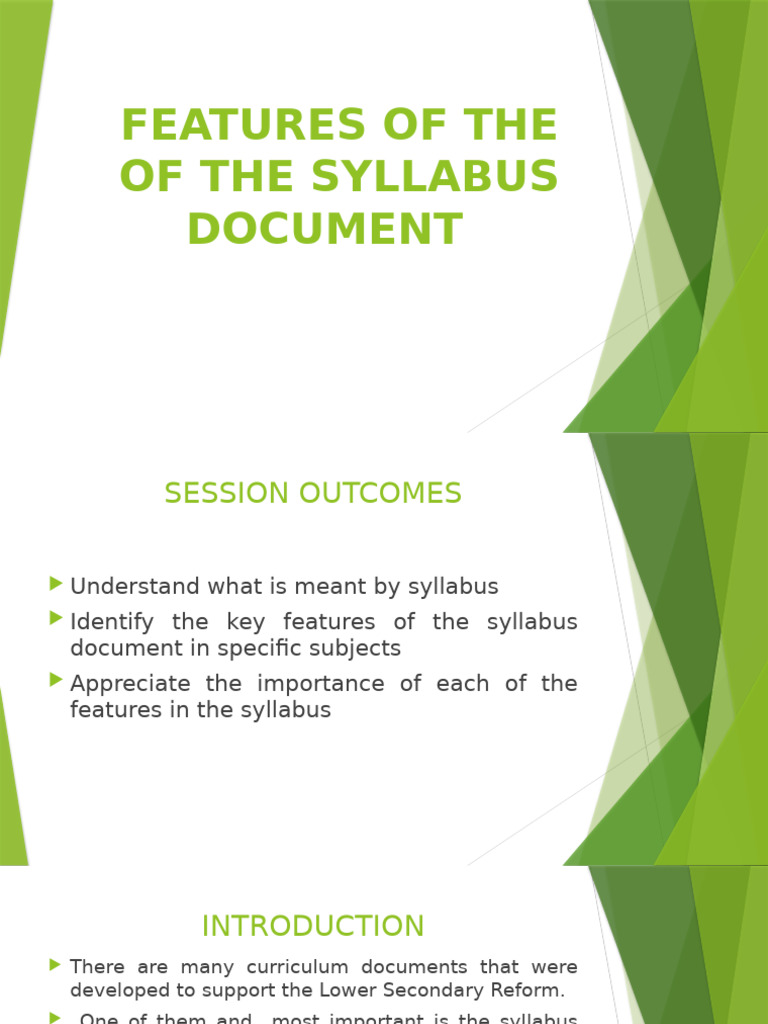Syllabus Guide for Educators | PDF | Curriculum | Learning