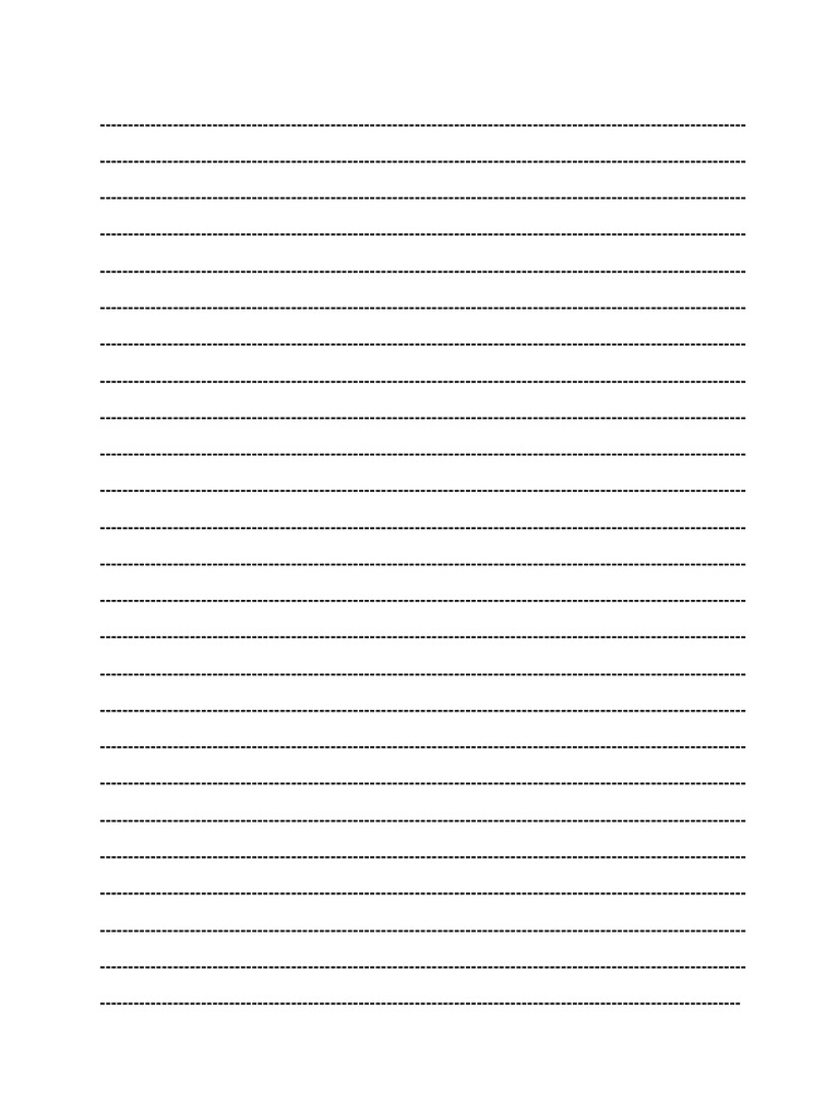 Falsilla para Escribir | PDF