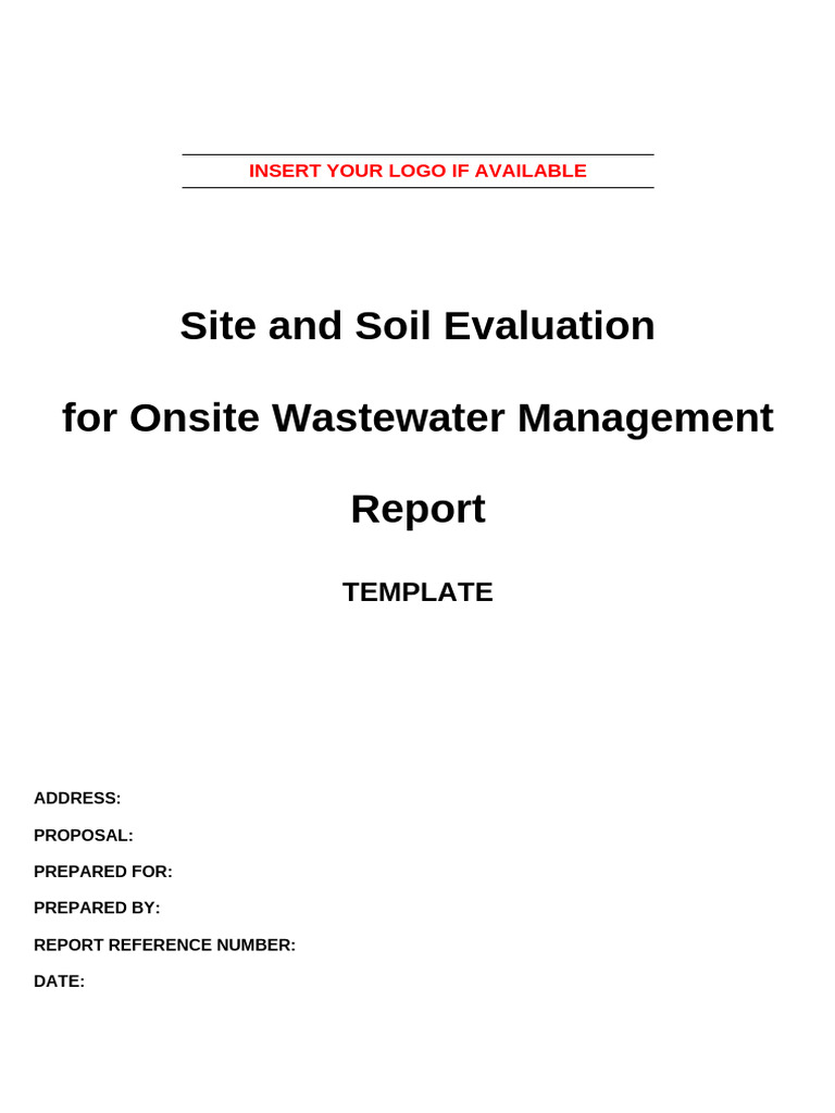SSE Report Template | PDF | Soil | Adsorption