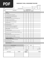 Fire Drill Checklist | PDF | Emergency Evacuation | Safety